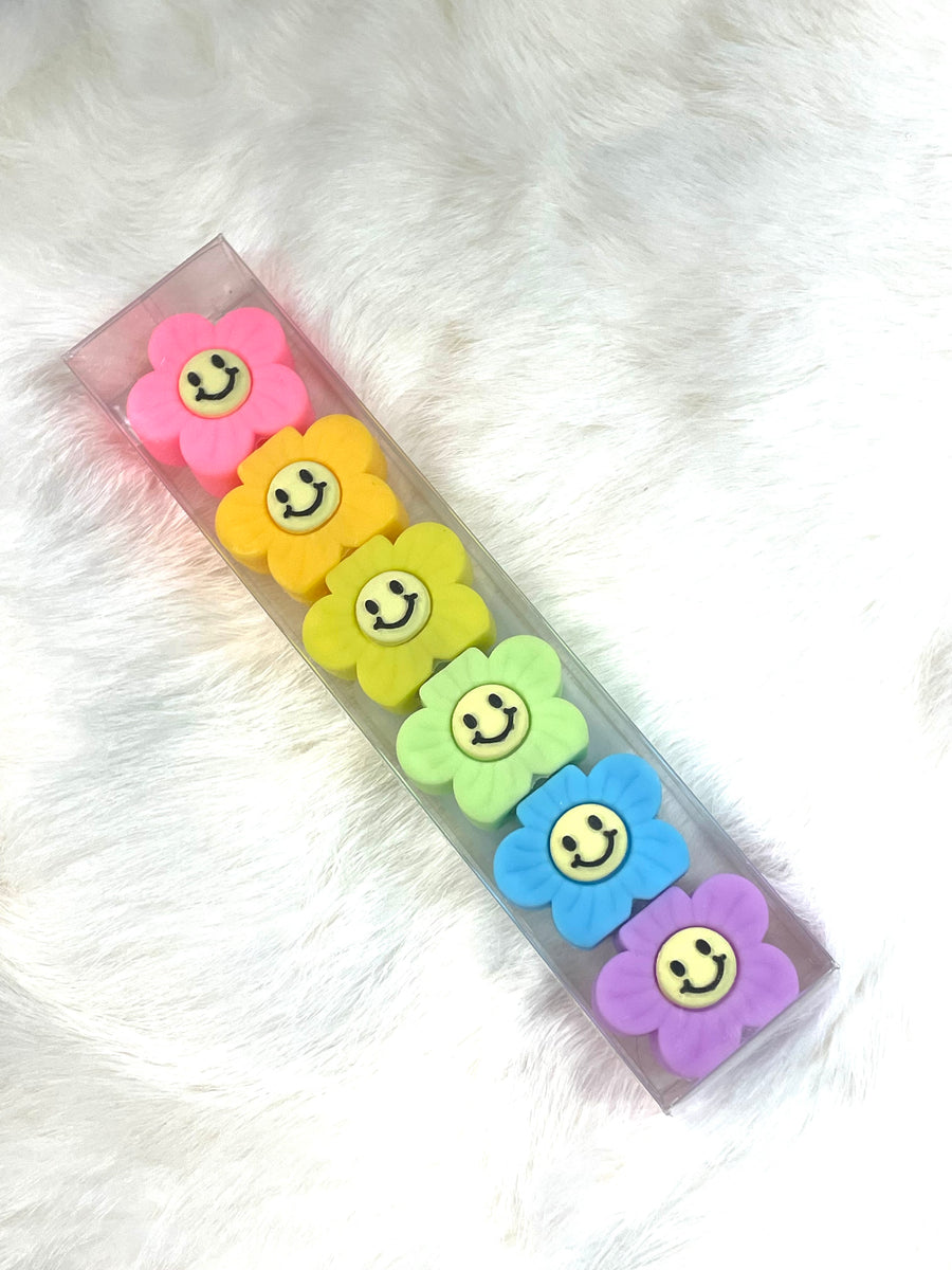 Iscream Smile Flower Stackable Markers – DazzleUSA