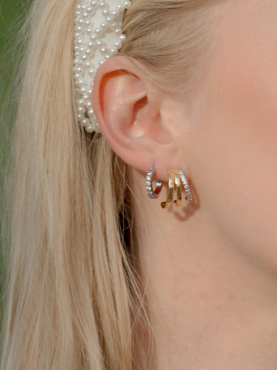 Kinsey Designs Teddy Triple Row Hoop Earring – DazzleUSA